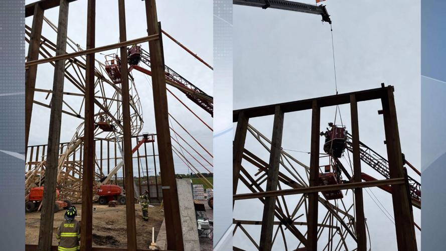Workers rescued after trusses collapse at Columbia County construction ...