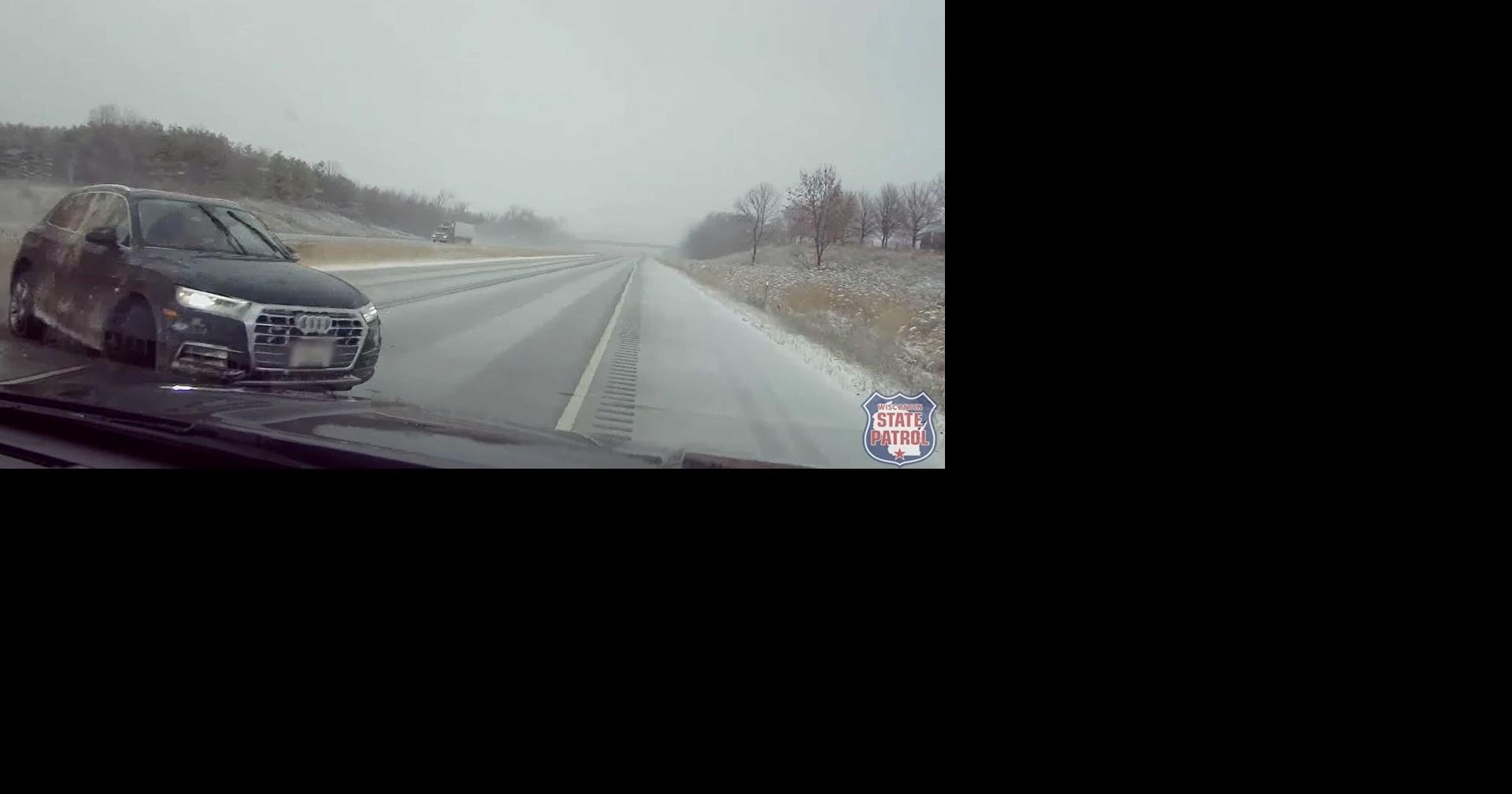 Wisconsin State Patrol gives winter driving reminders after close call ...