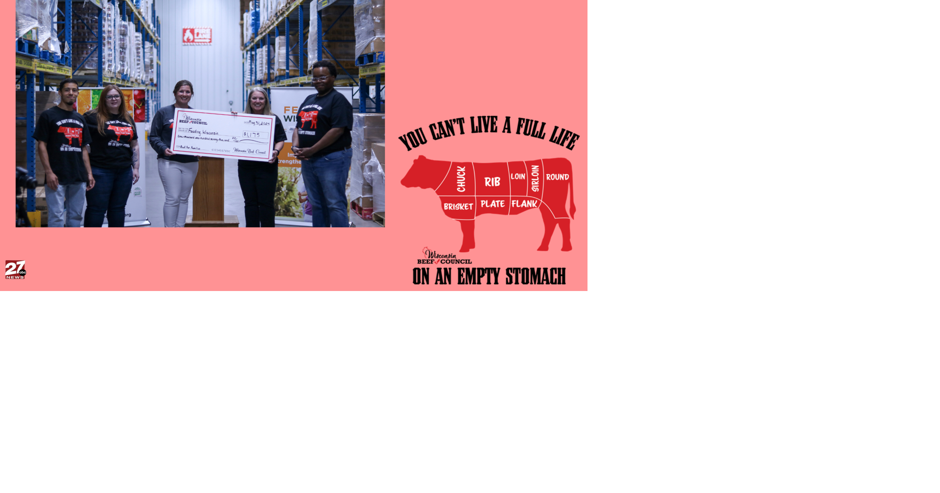 Wisconsin Beef Council donation to feed families across the state ...