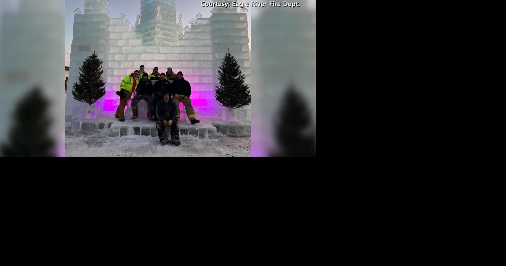 Eagle River Fire Department completes ice castle | News | wkow.com