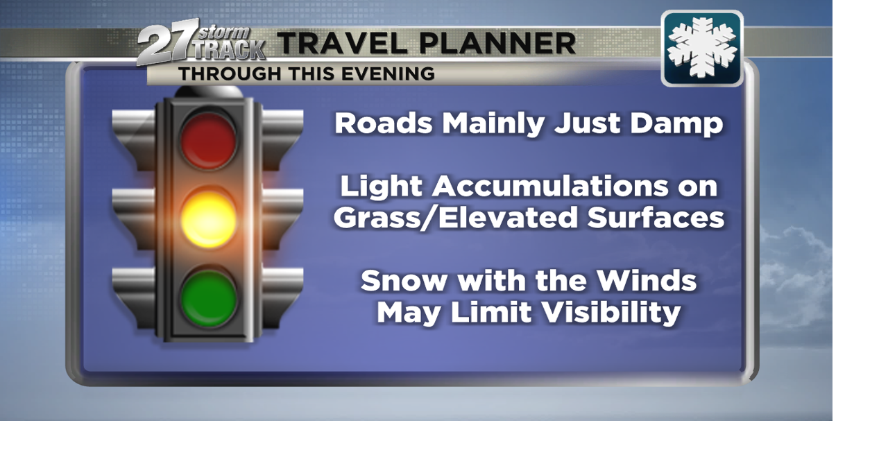 Spotty snow impacts drive today | News | wkow.com