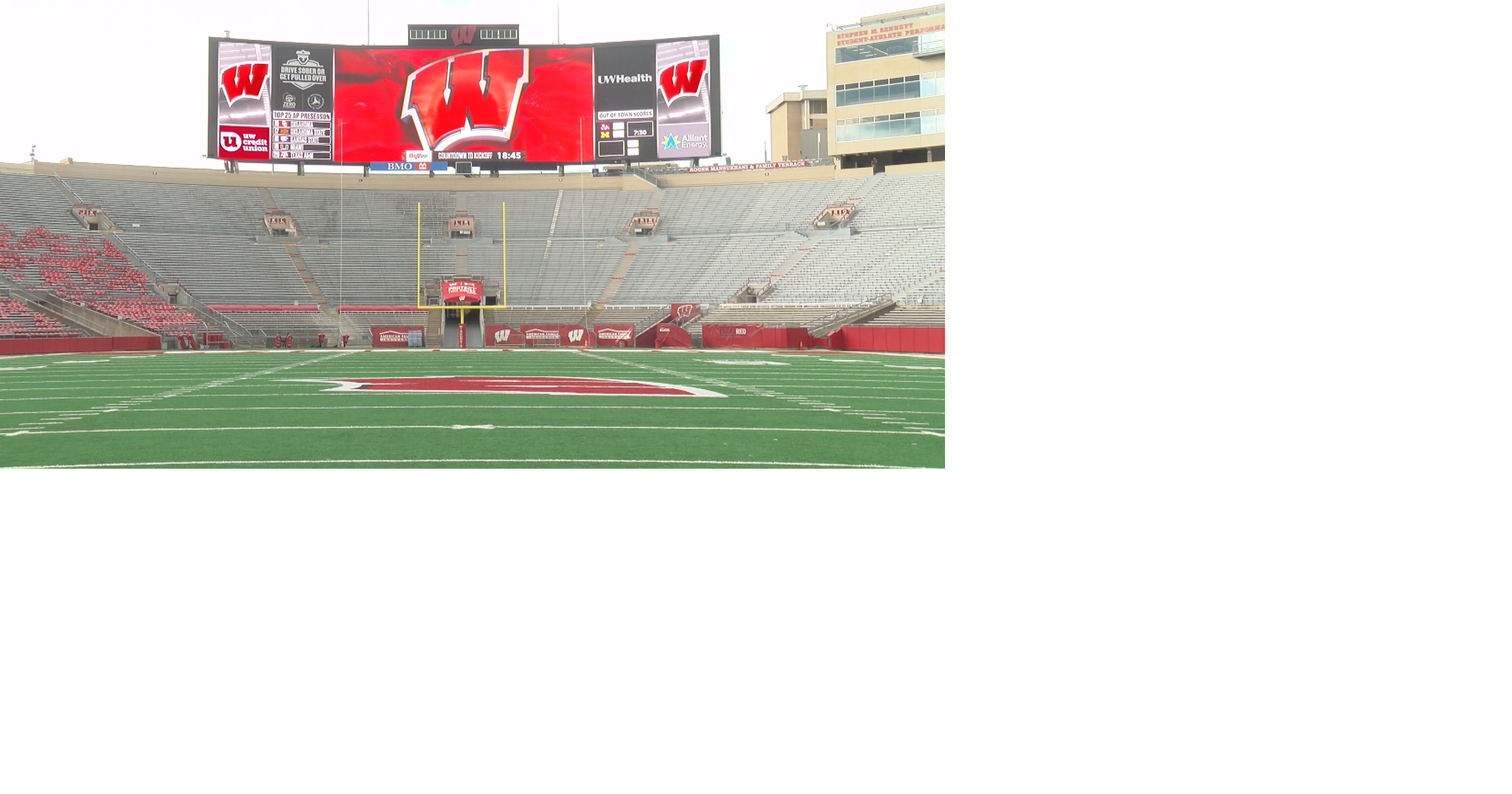 Camp Randall adds heated turf, alcohol, and large video board for 2024 ...