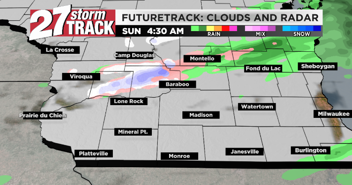 Light wintry mix possible Saturday night into Sunday | News | wkow.com