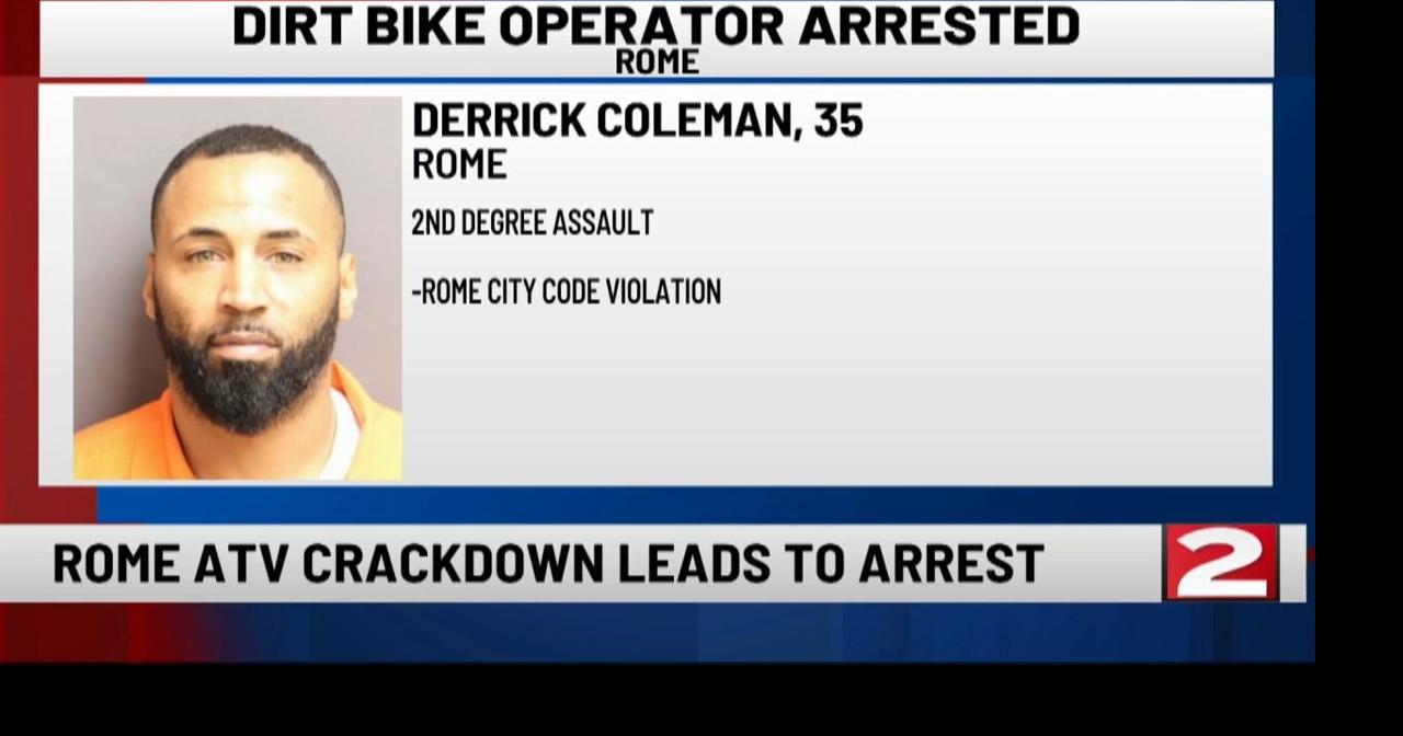 Rome Officer Hurt in Line of Duty, Requires Medical Attention—Dirt Bike Operator Arrested ...