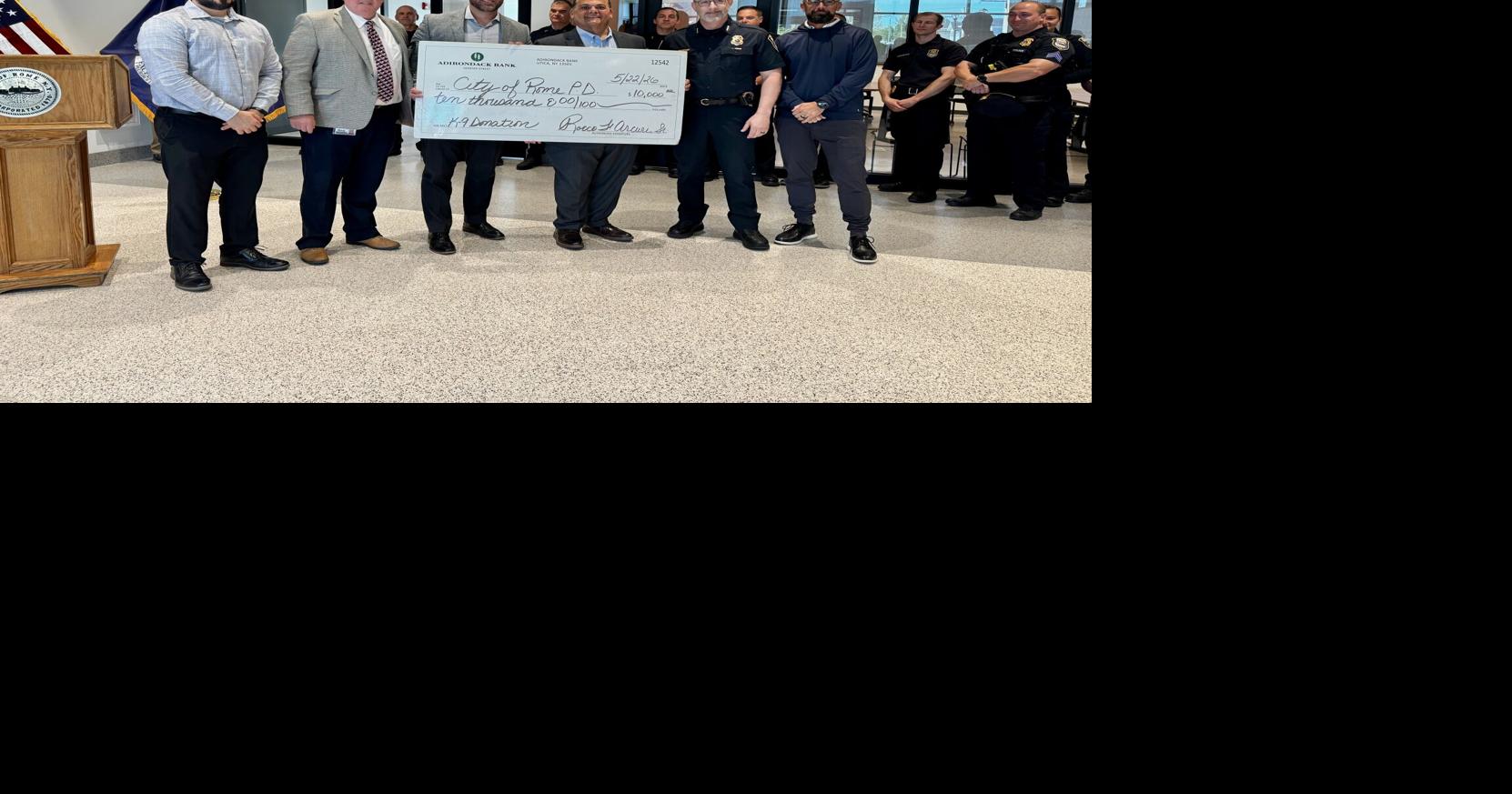 Adirondack Bank Donates to Rome Police Department K-9 Unit | Local ...