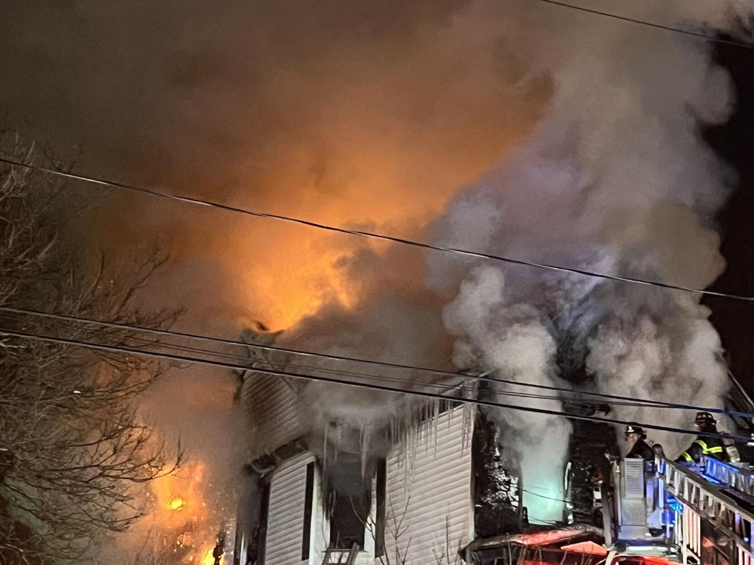 Utica Firefighters Battle Massive House Fire on Whitesboro Street ...