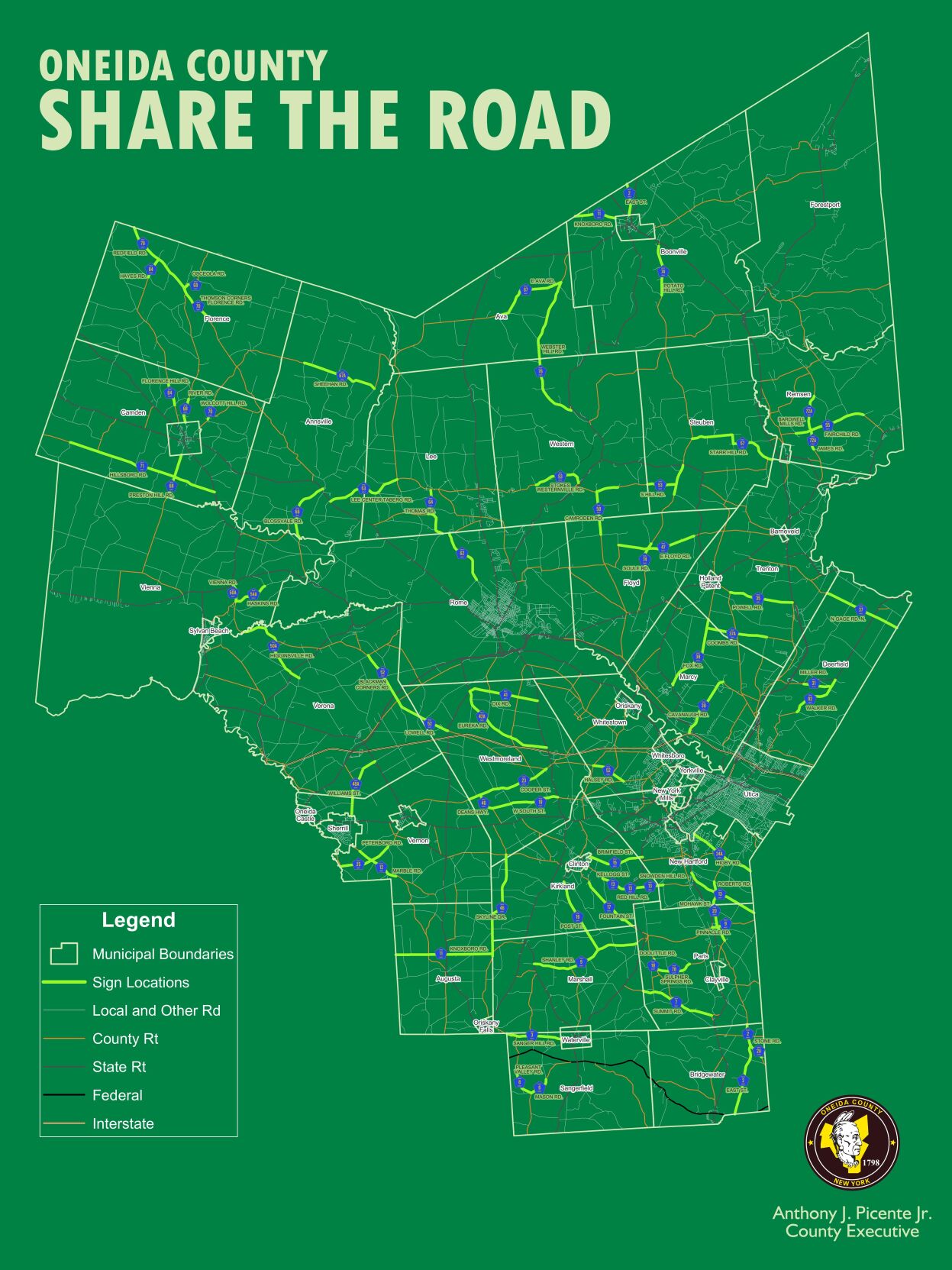 Oneida County launches 'Share the Road' initiative to protect drivers ...