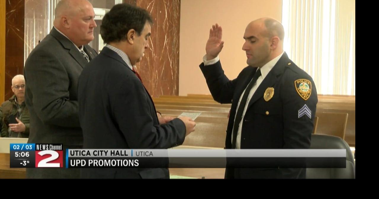 4 promoted at Utica Police Department | Video | wktv.com