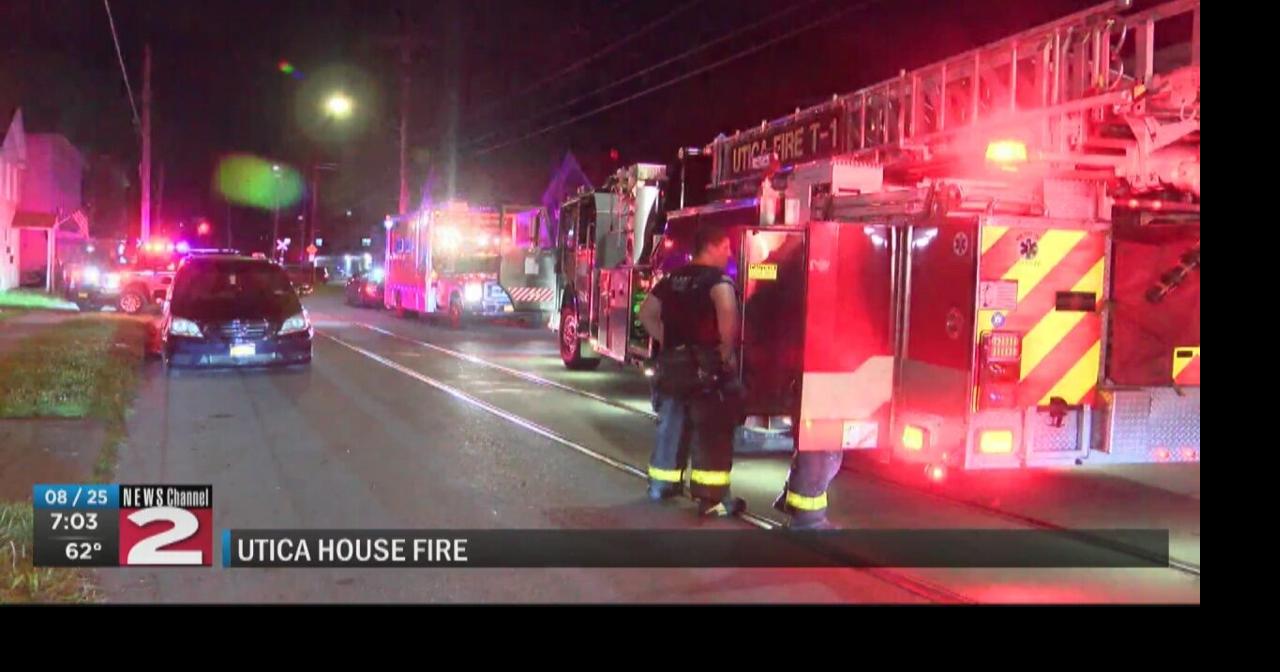 Utica firefighters respond to call of entrapment in burning home ...