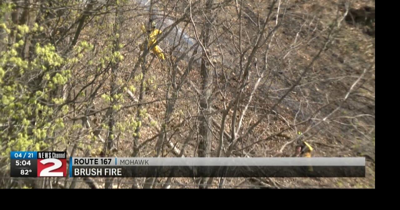 Firefighters battle brush fire in Mohawk | Local | wktv.com
