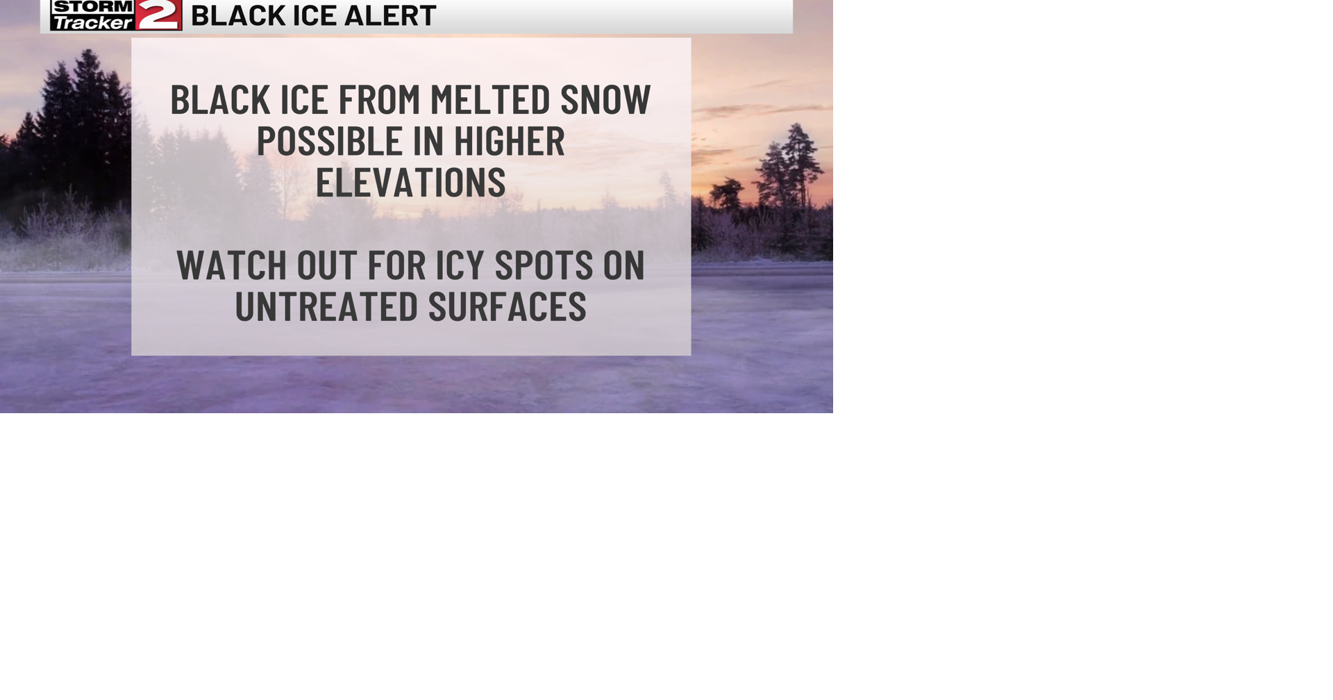 Watch Out For Dense Fog and Patchy Black Ice This Morning | Top Stories ...
