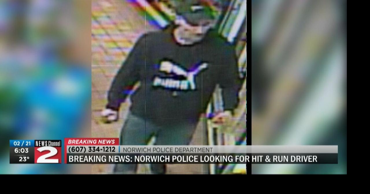 Norwich police searching for man accused of hitting officer with car ...