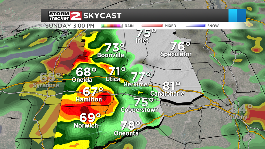 Nice weather today, still monitoring arrival time of rain tomorrow ...