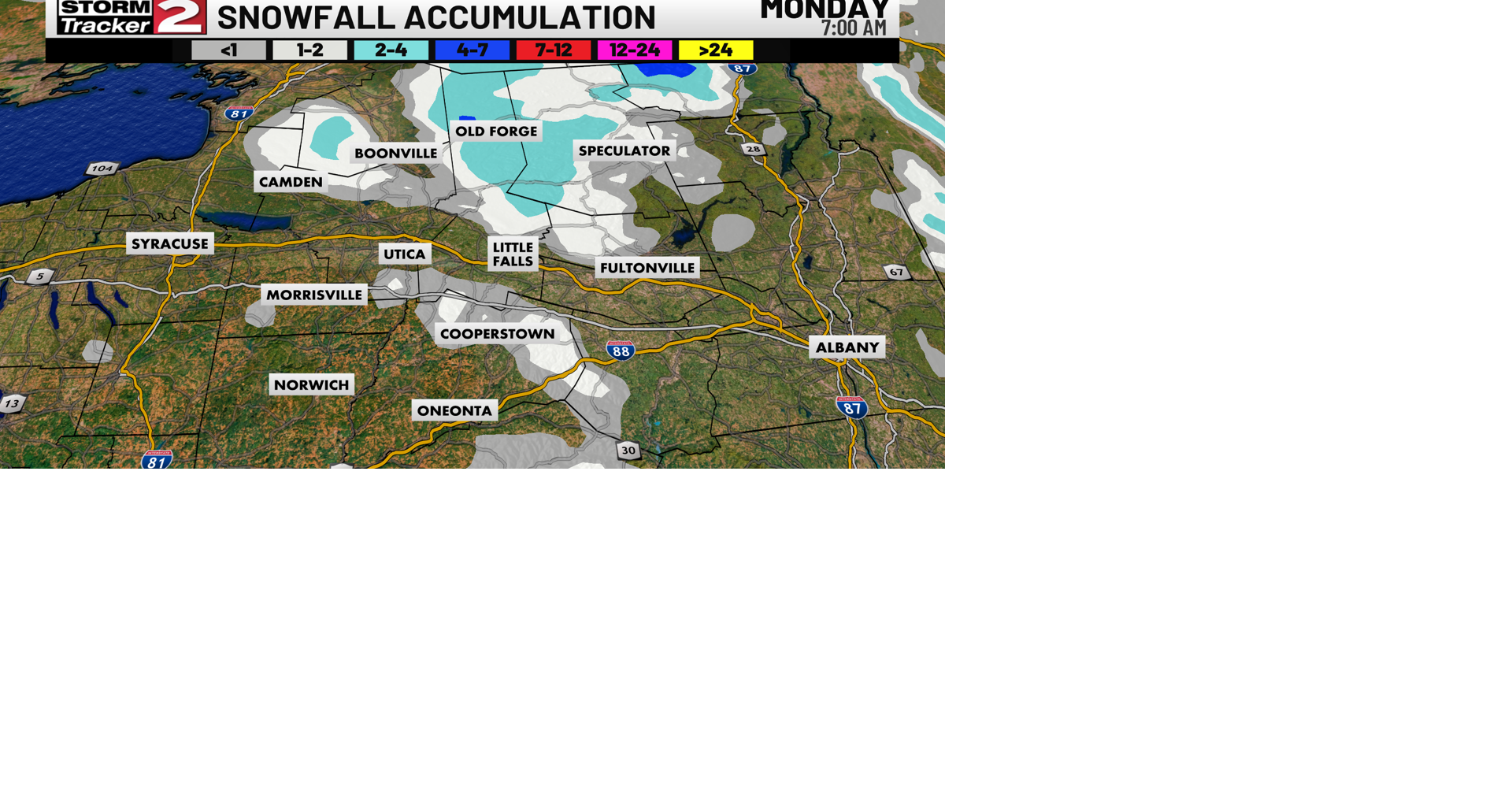 A Mix Of Rain and Snow Showers Today, Dry Start To The Work Week ...
