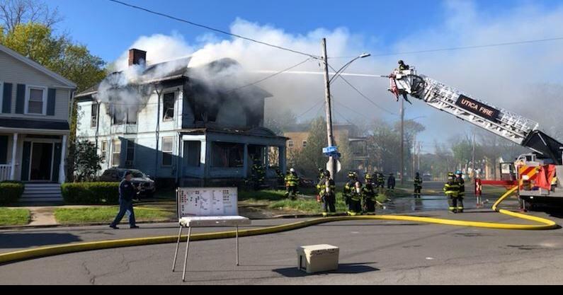 Fire breaks out on second floor of home on Park Avenue in Utica | Local ...