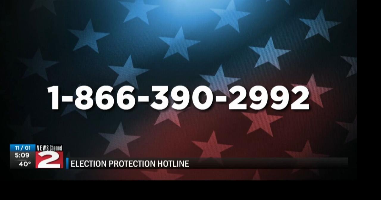 Election Protection Hotline Reminder | Video | wktv.com
