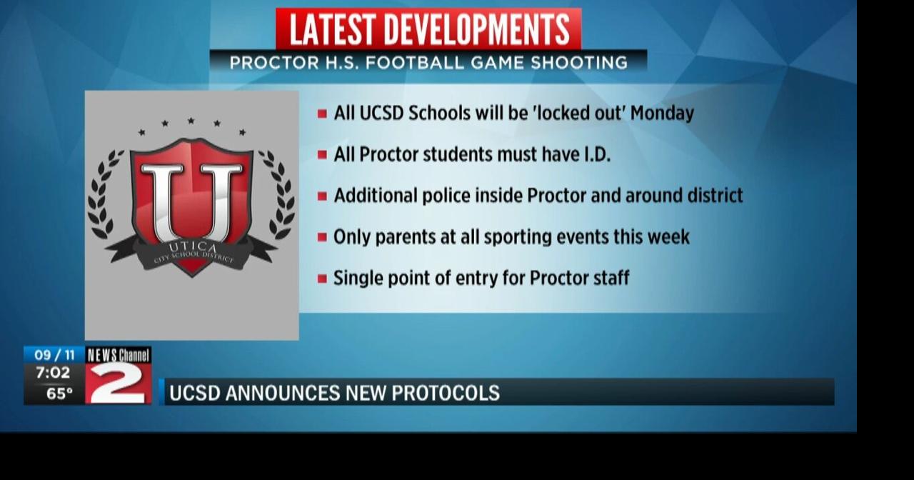 New Proctor Protocols After Weekend Football Game Shooting | Crime | wktv.com