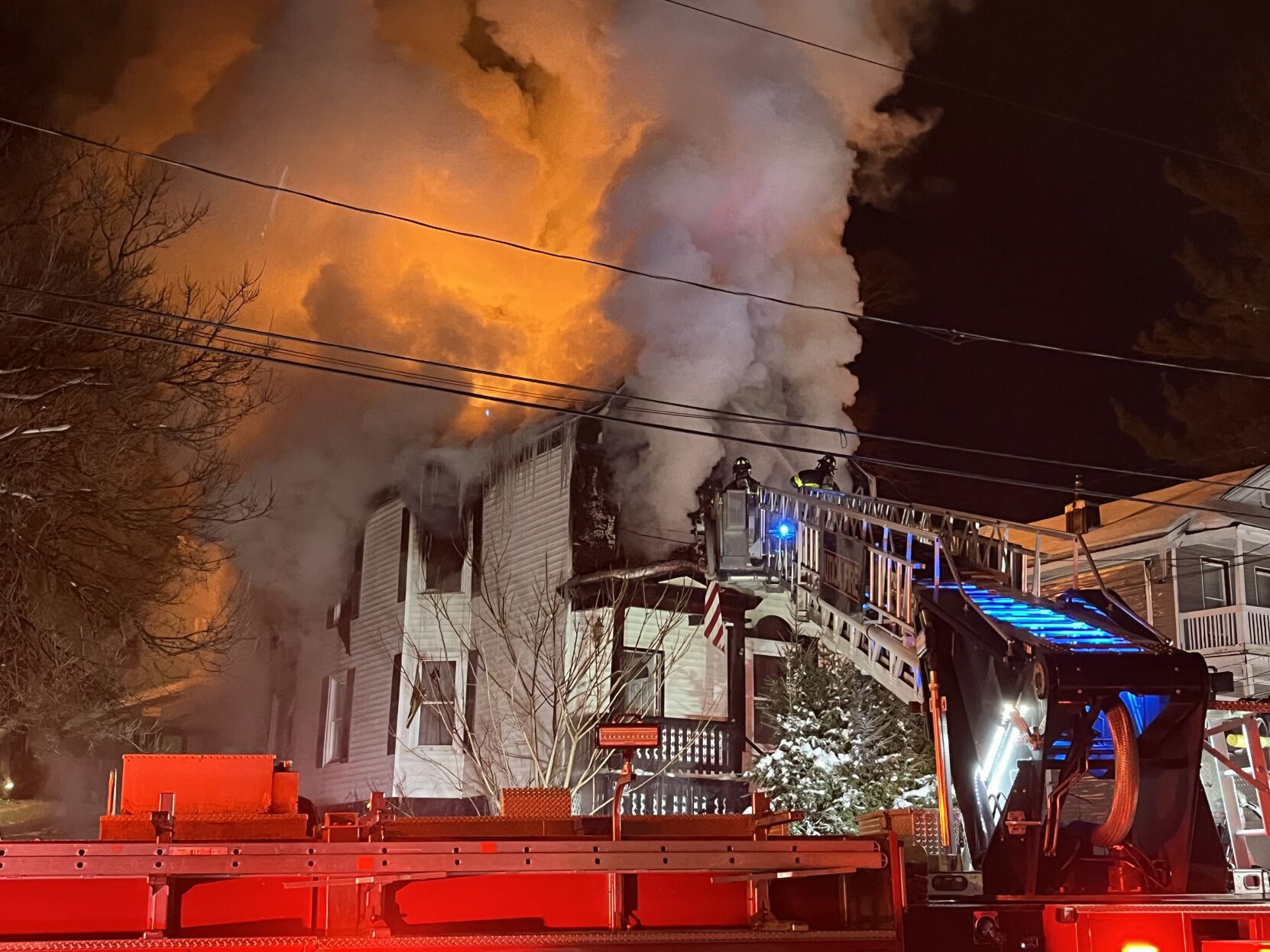 Utica Firefighters Battle Massive House Fire on Whitesboro Street ...