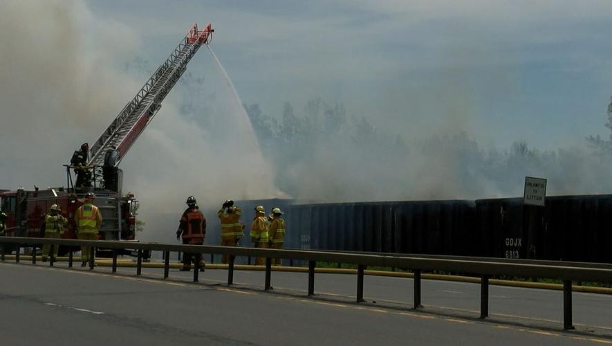 Firefighters return to site of train fire along Route 5 in Herkimer ...
