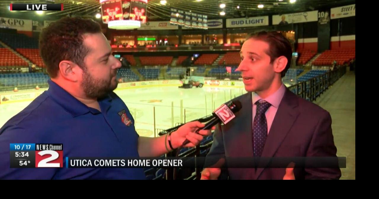 WATCH: Utica Comets home opener with 'the voice' Jason Shaya | Video ...