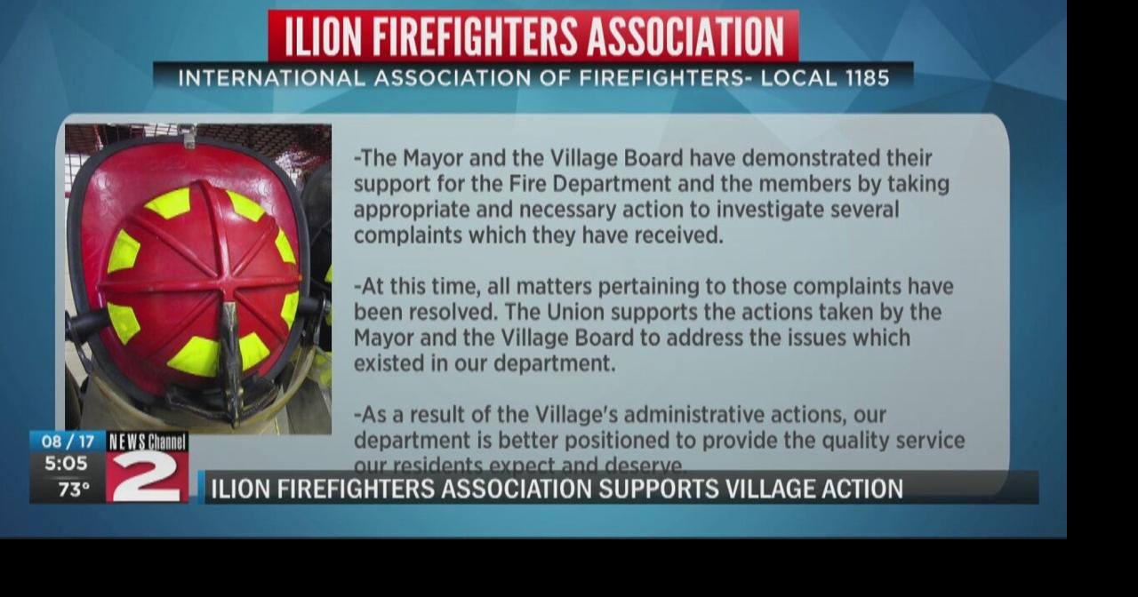 Ilion Firefighters Association: Village took 'appropriate and necessary ...