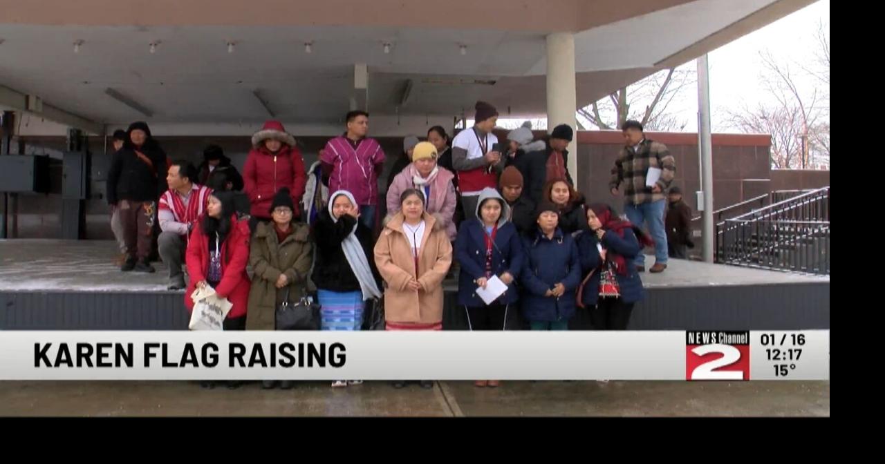 Karen New Year Celebration in Utica: Flag-Raised Ceremony at City Hall ...