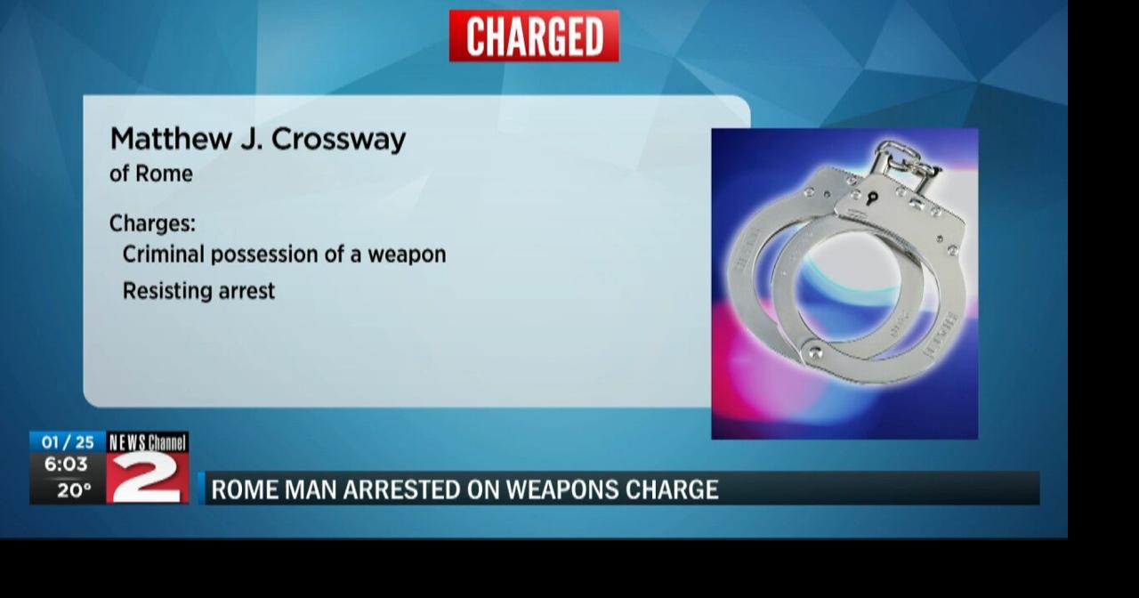 Man with outstanding warrant taken into custody in Rome | Crime | wktv.com