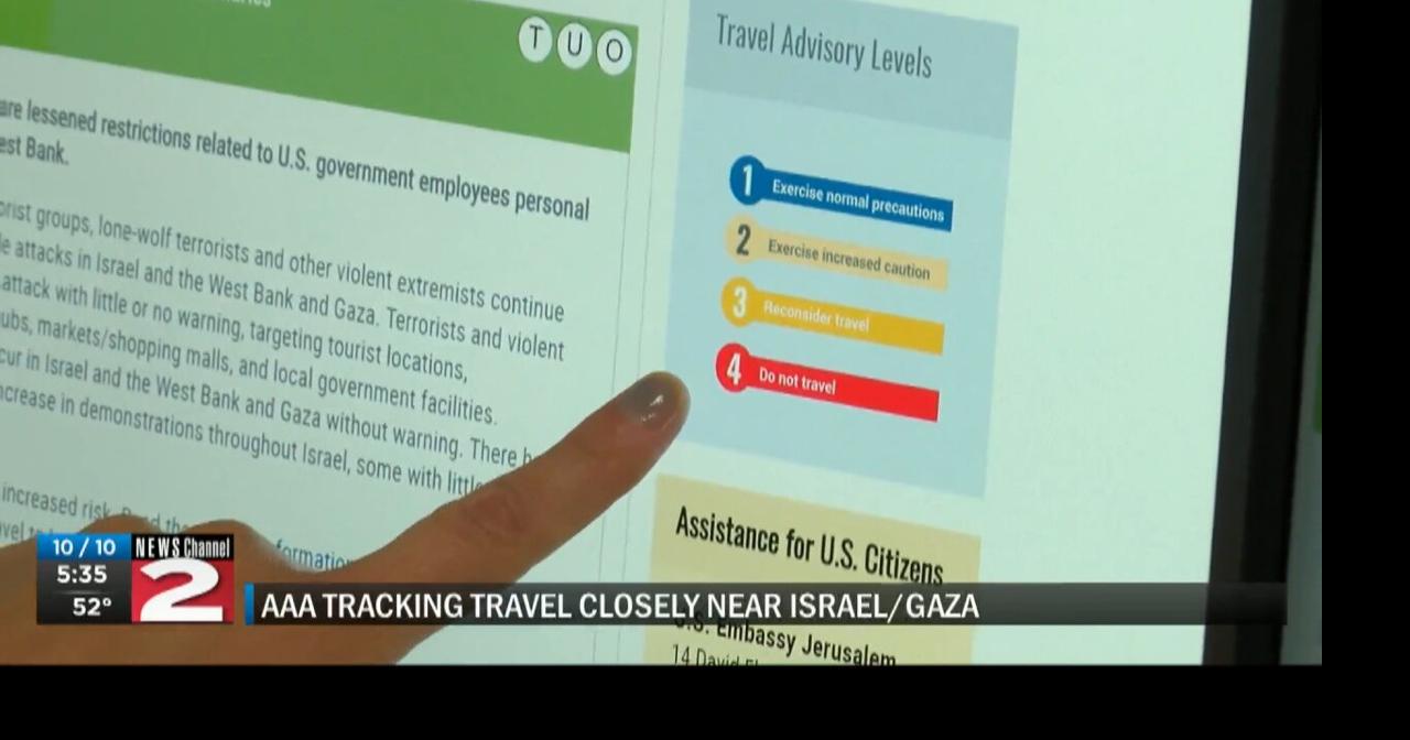 AAA Tracking Travel Closely in Israel | Local | wktv.com