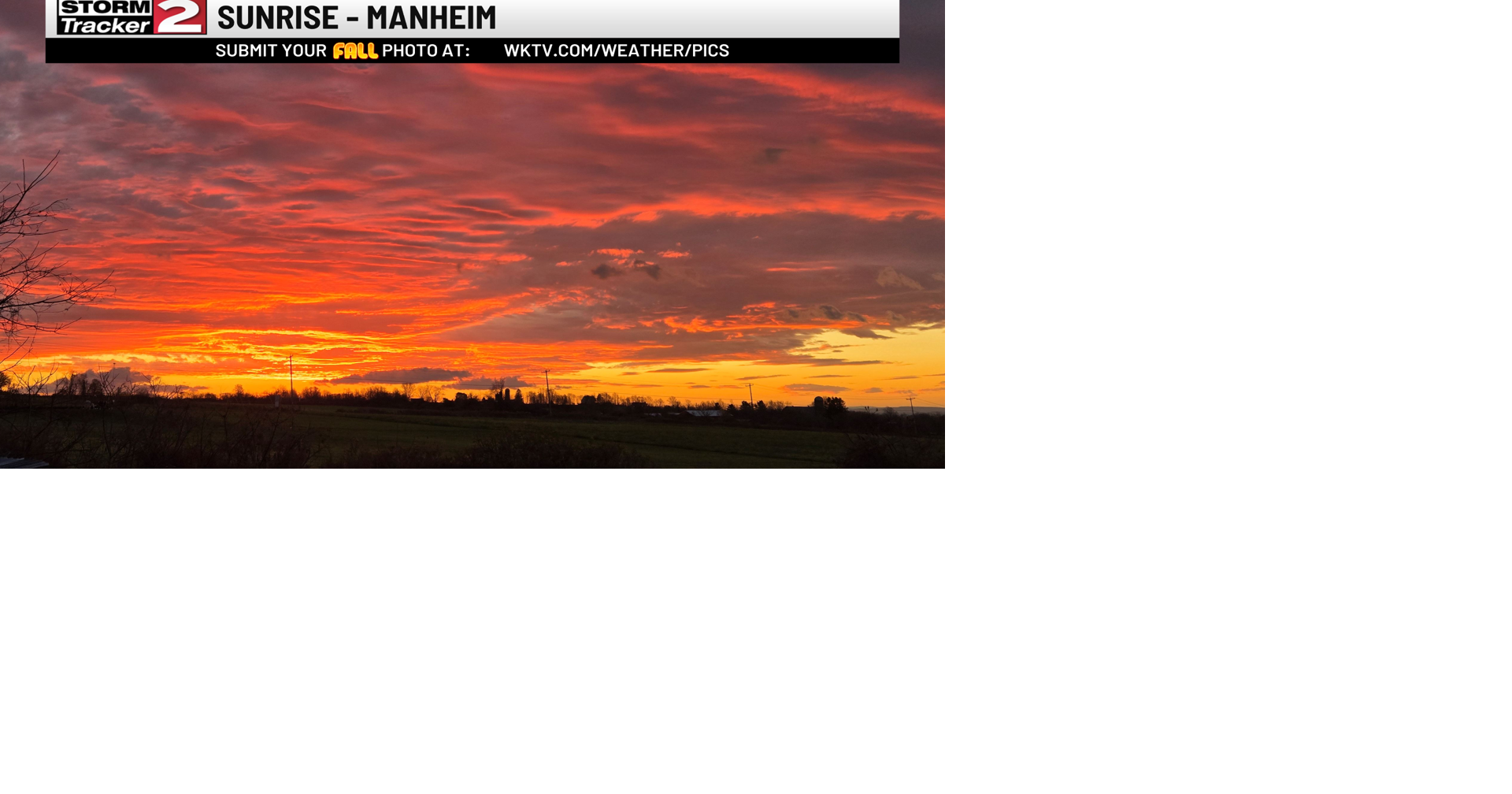 WKTV Weather Photo of the Day: November 8 | Daily Weather Photo | wktv.com