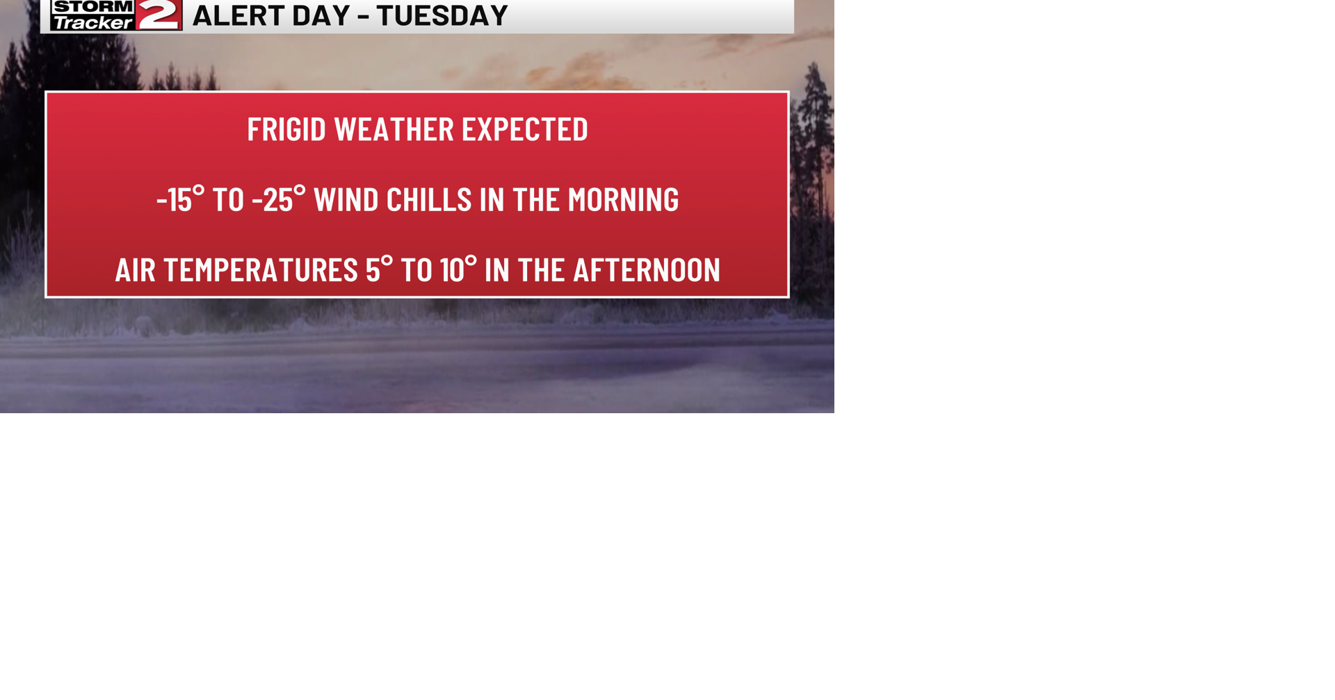 Frigid Air on the Horizon | Weather | wktv.com