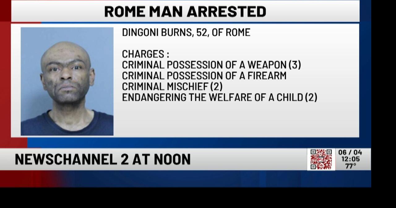 Rome Man Arrested After Disturbance and Weapon Discovery on W. Court ...