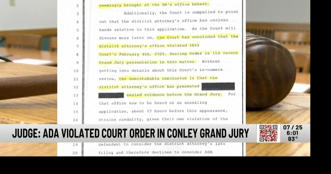 Judge: Asst. District Attorney Violated Court Order In Kaitlyn Conley ...