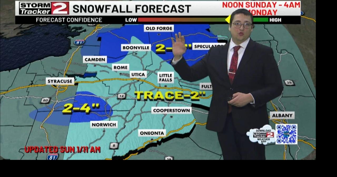 Snow Squalls Bring A Light Accumulation This Evening | Video | wktv.com