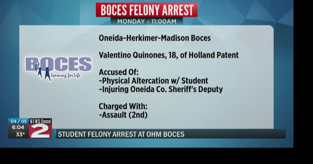 OHM BOCES student charged with assault following fight | Crime | wktv.com
