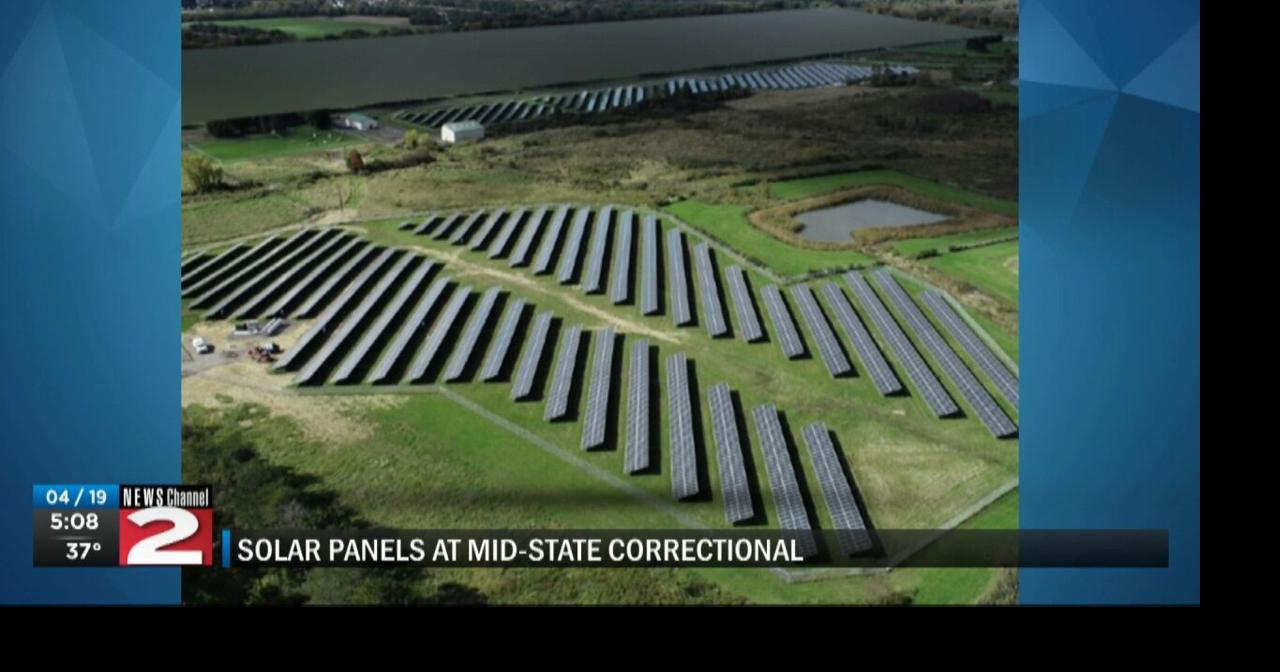 Solar panels at Mid-State Correctional Facility in Marcy | Video | wktv.com