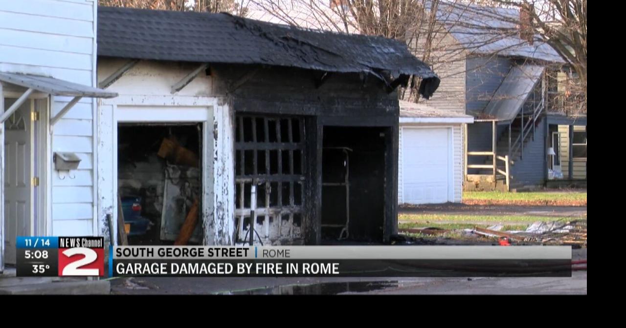 Rome firefighters stop garage fire from spreading to house | Local ...