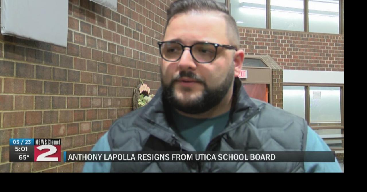 Anthony LaPolla hands resignation to Utica school board | Video | wktv.com
