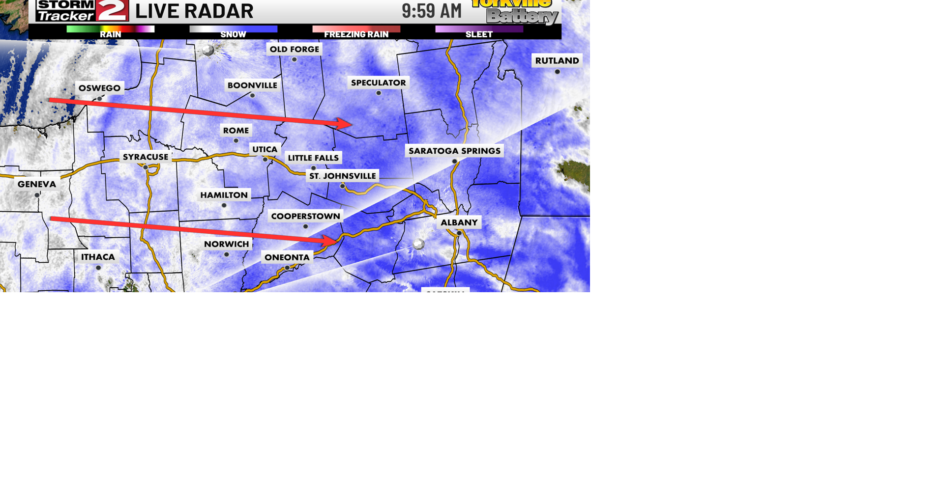 Snowfall Gradually Becomes Lighter Today | Weather | wktv.com