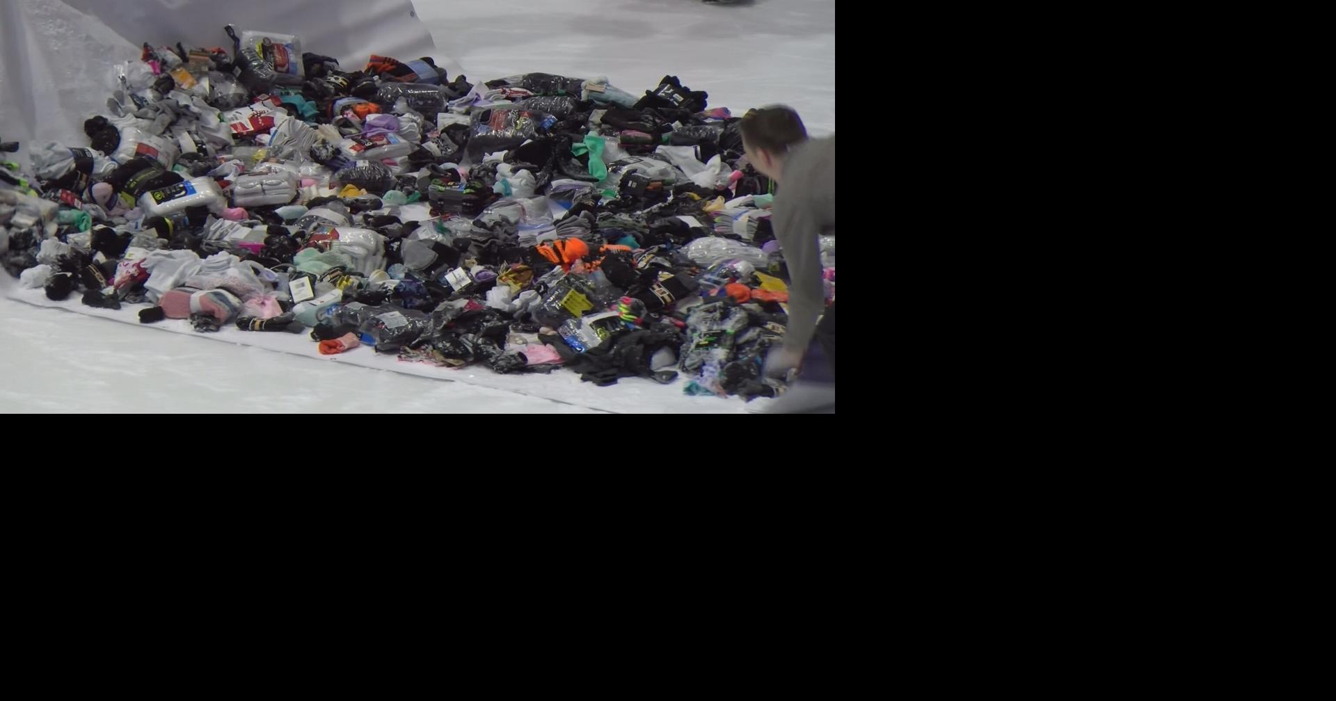 Socks Soar in 1st-Ever Comets Sock Toss | News | wktv.com