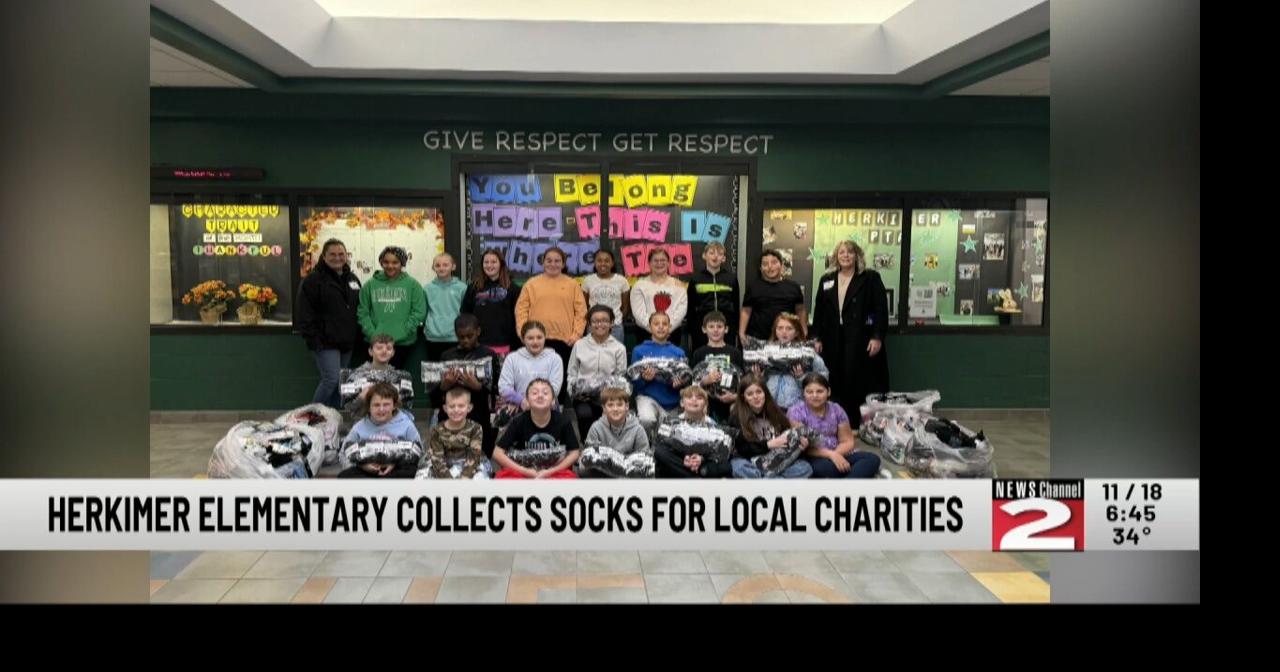 Herkimer Elementary Collects 1,500 Socks for Local Charities ...