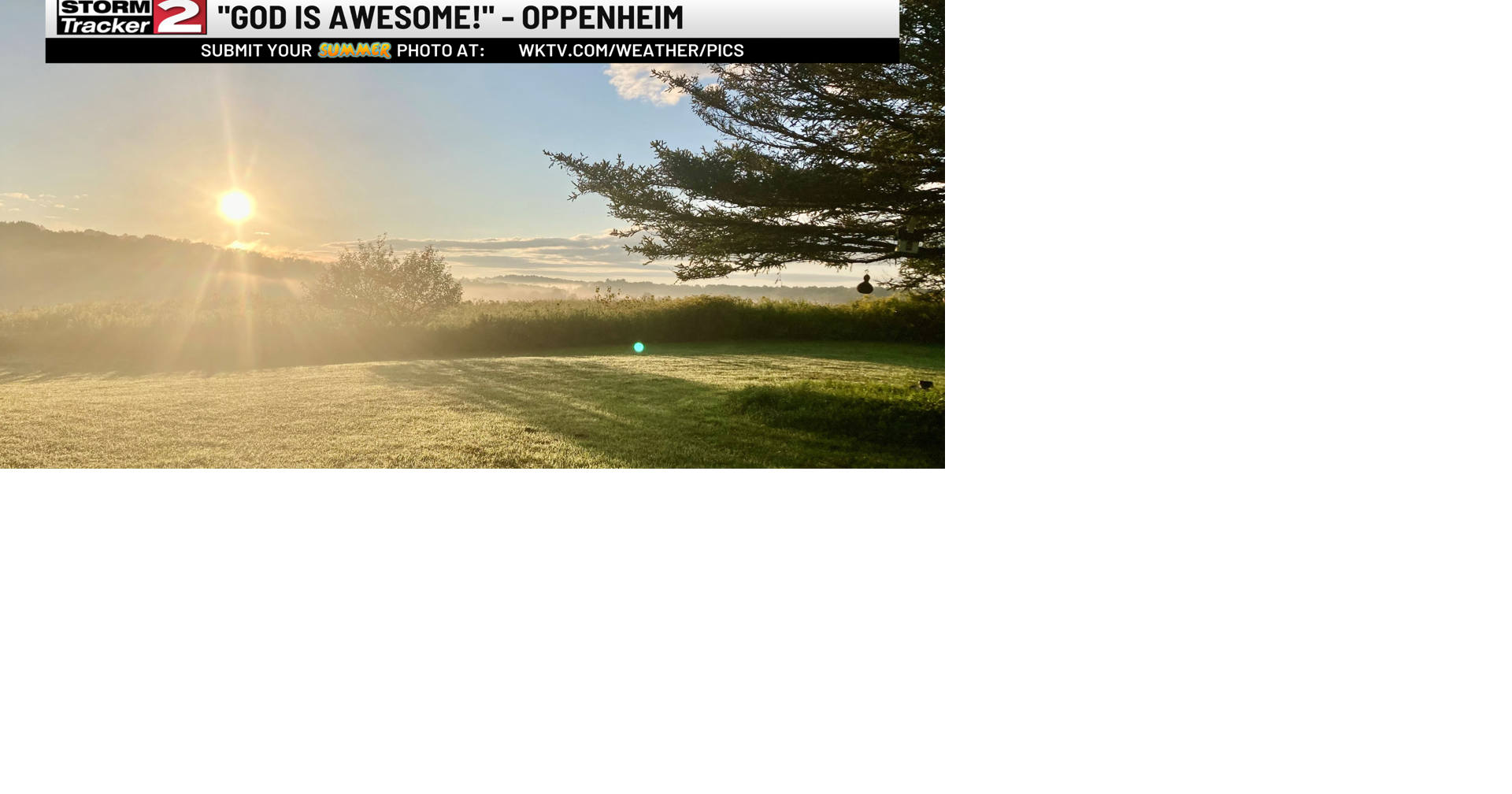 WKTV Weather Photo of the Day: September 5 | Daily Weather Photo | wktv.com