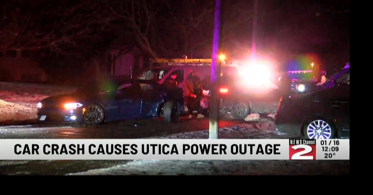 Shaw Street Car Accident Causes Power Outage in Utica | Local | wktv.com
