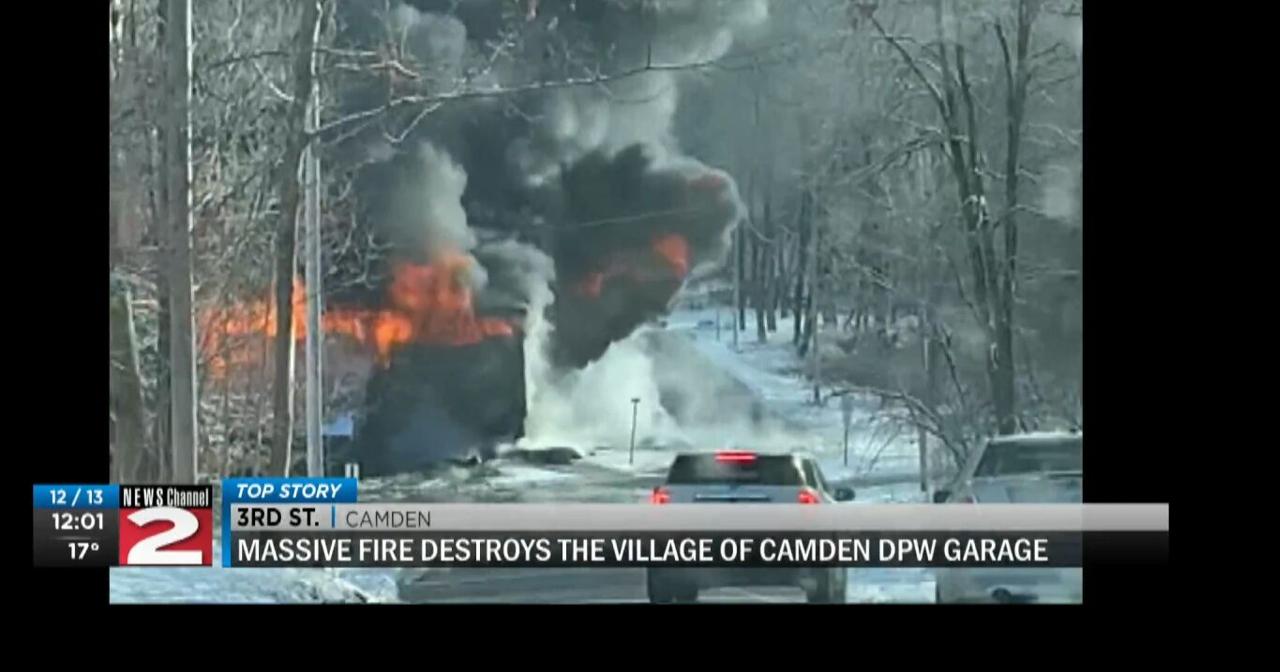 Camden DPW destroyed by fire | Video | wktv.com