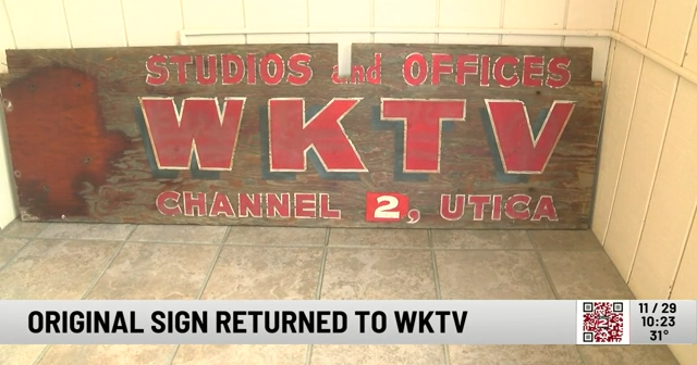 Historic Sign: Vintage WKTV Signage Returns to Station | News | wktv.com