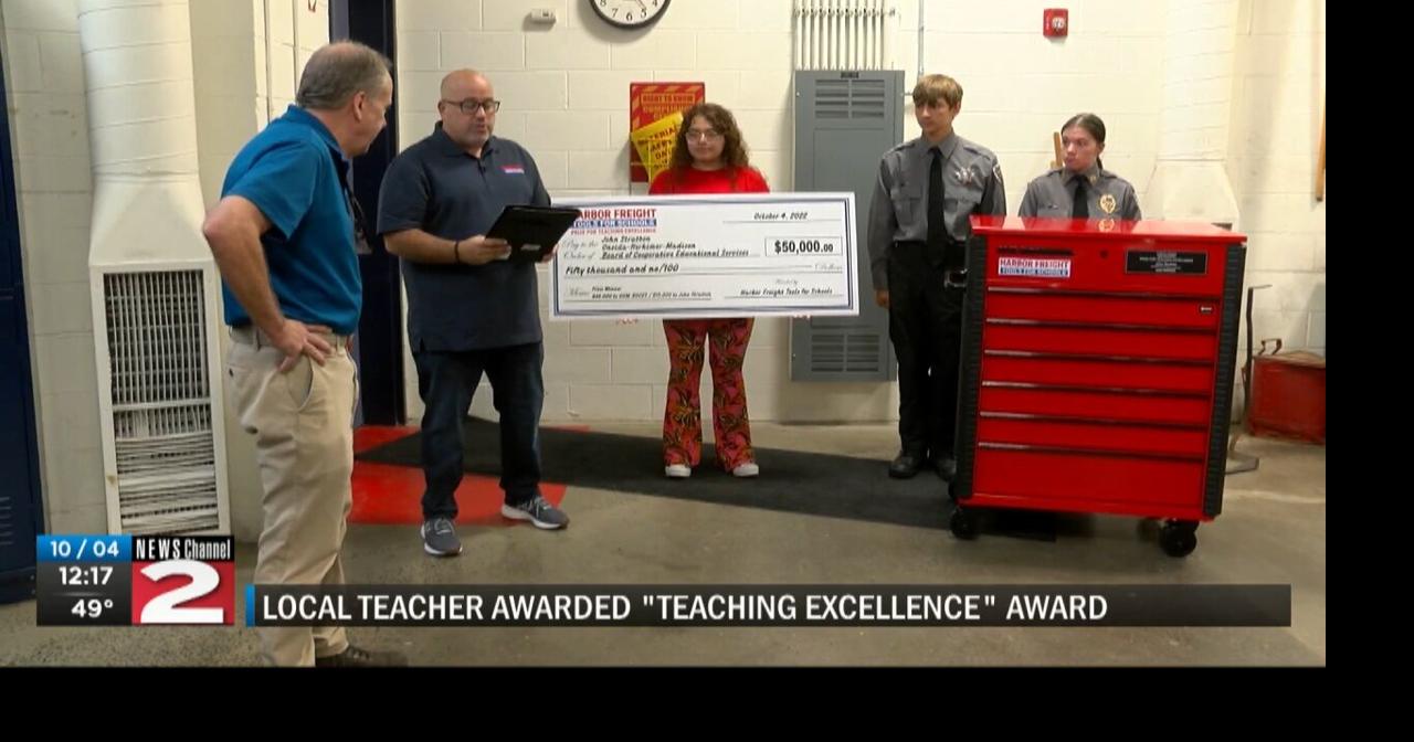 Automotive technology teacher at OHM BOCES wins Harbor Freight's ...