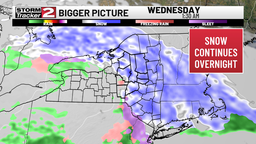 Tuesday Forecast: Snow and Wintry Mix Develops This Afternoon / Tonight ...