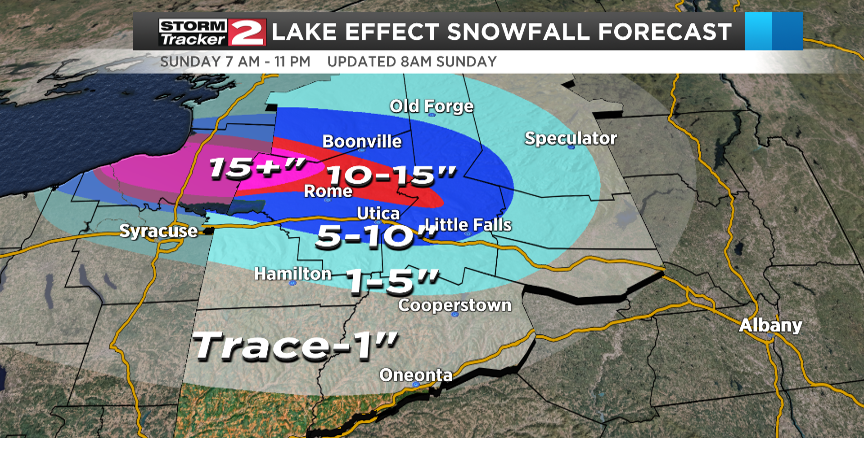 Latest snowfall forecast for CNY | Weather | wktv.com