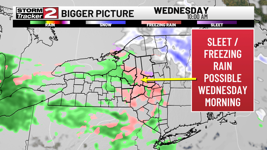 Tuesday Forecast: Snow and Wintry Mix Develops This Afternoon / Tonight ...