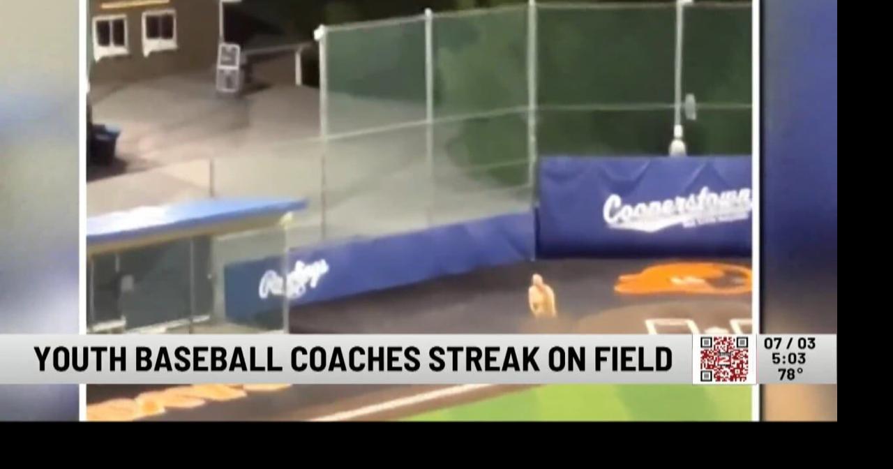 Youth Baseball Coaches Streak on Field | Video | wktv.com
