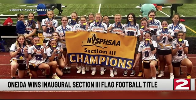 Oneida girls flag football wins inaugural Section III Division II title ...